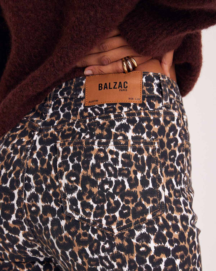 Austin light leopard jeans - Balzac Paris