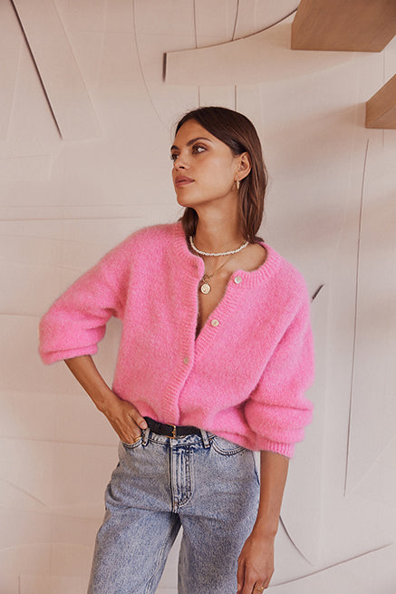 Cardigan Douceur rose bonbon - Balzac Paris