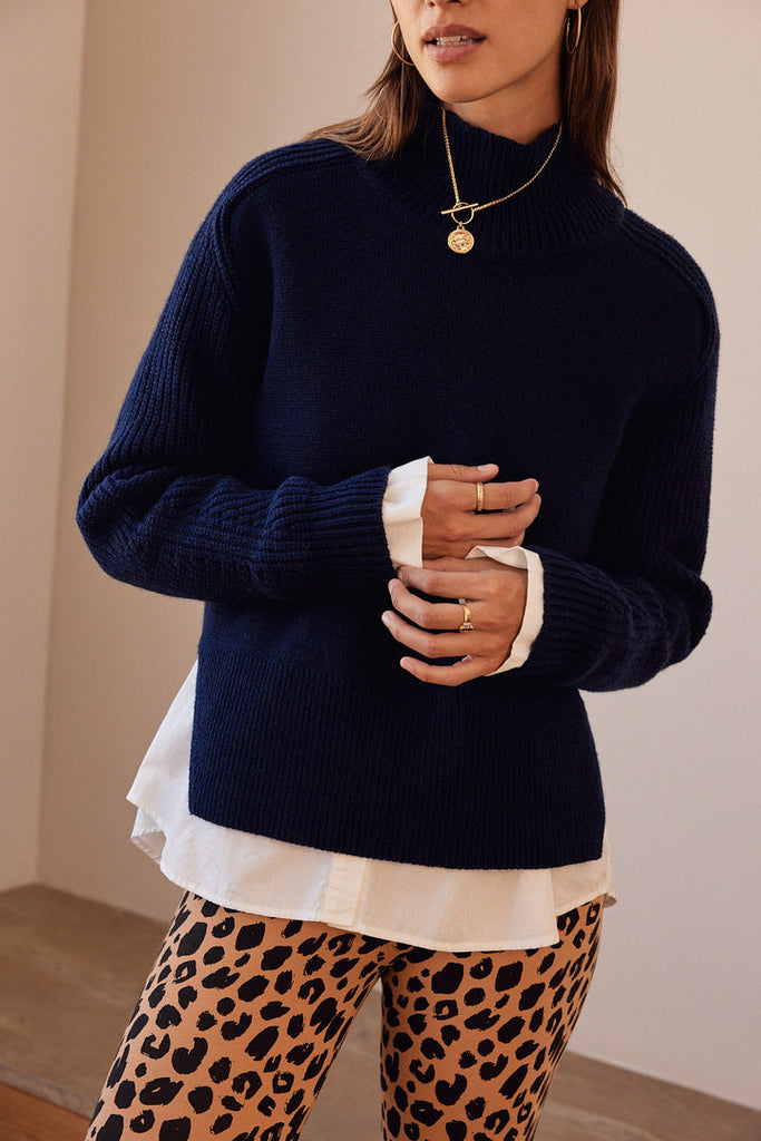 Pull Maël bleu marine - Balzac Paris