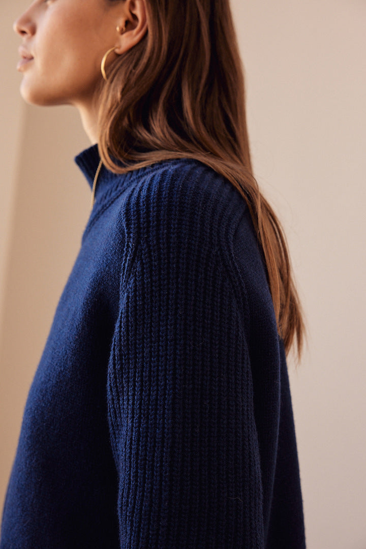 Pull Maël bleu marine - Balzac Paris