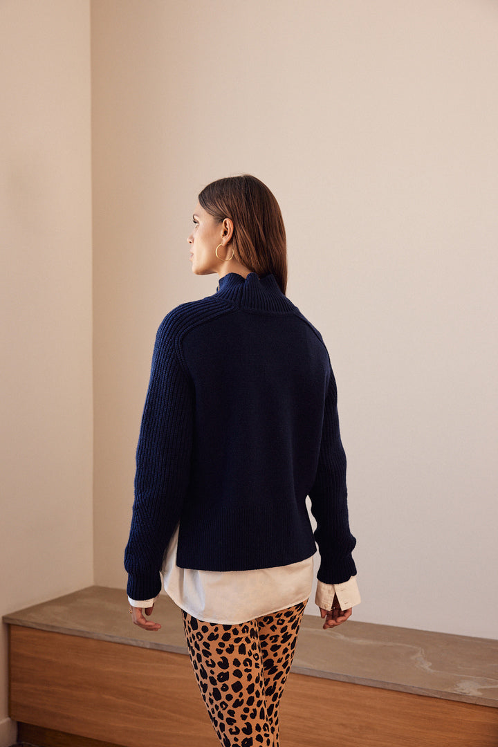 Pull Maël bleu marine - Balzac Paris