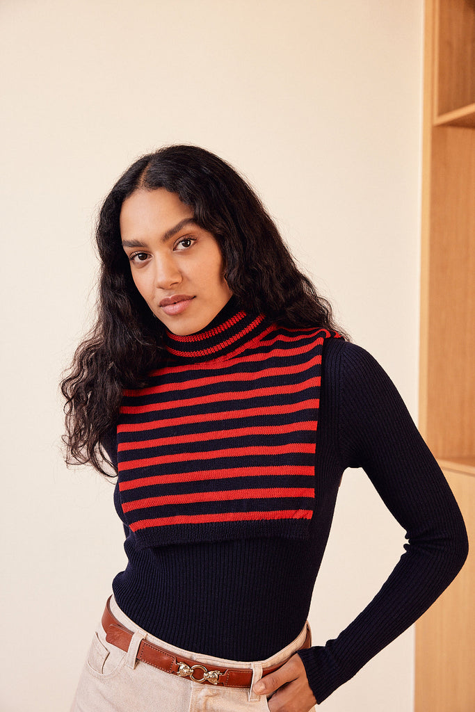 Plastron Astio rayures - Balzac Paris