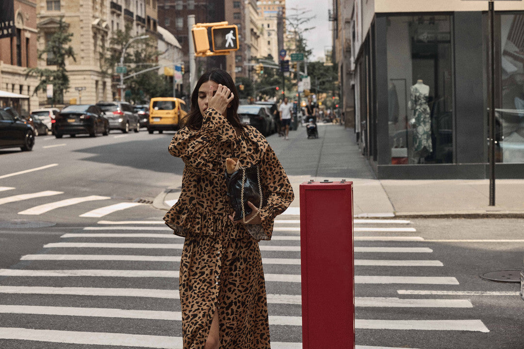 Sally cheetah print cappuccino skirt - Balzac Paris