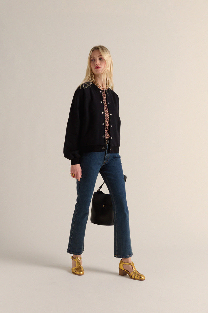 Cozy black cardigan - Balzac Paris