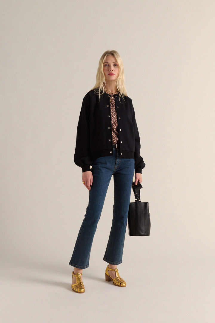Cozy black cardigan - Balzac Paris