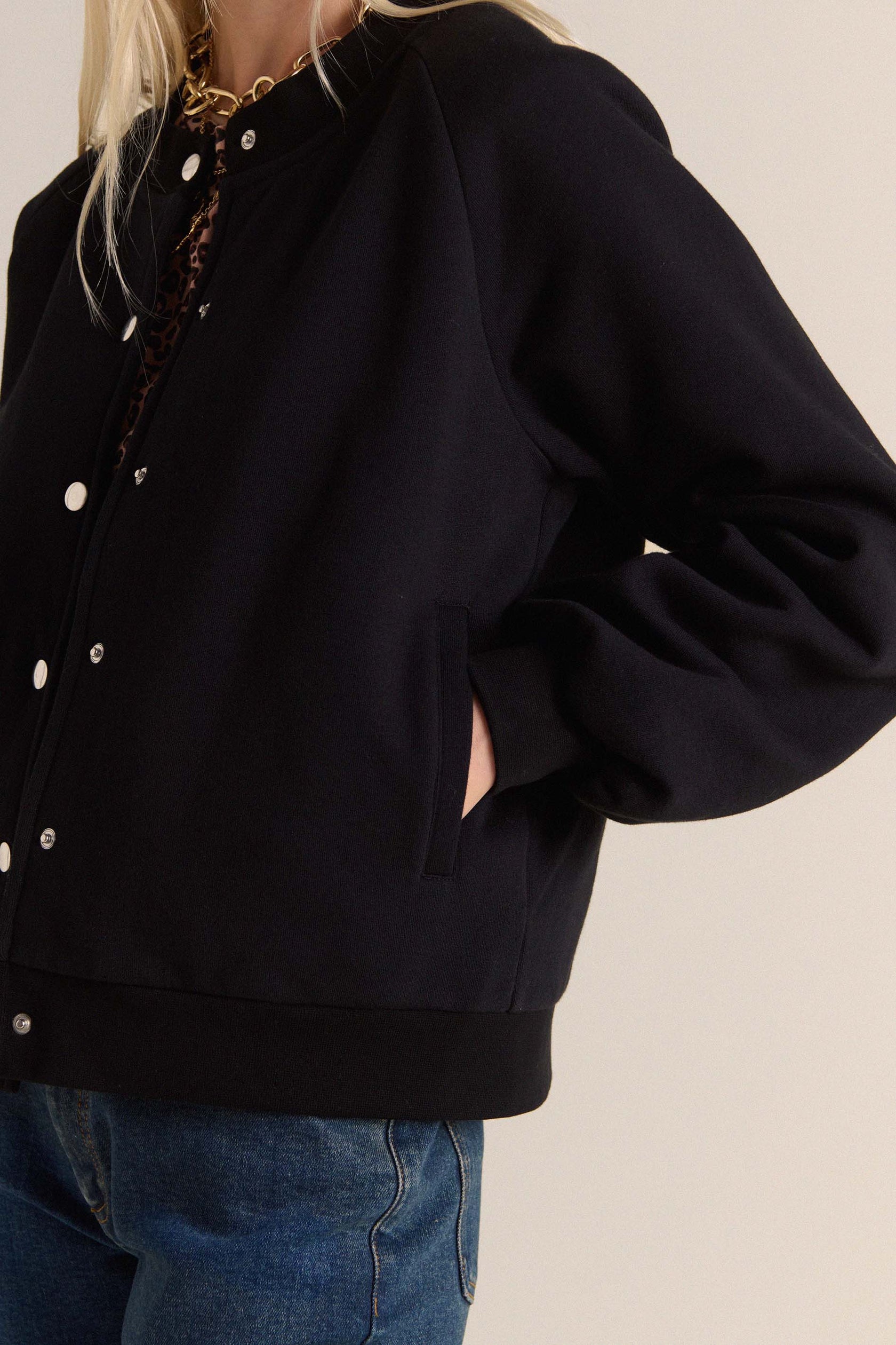 Cozy black cardigan - Balzac Paris