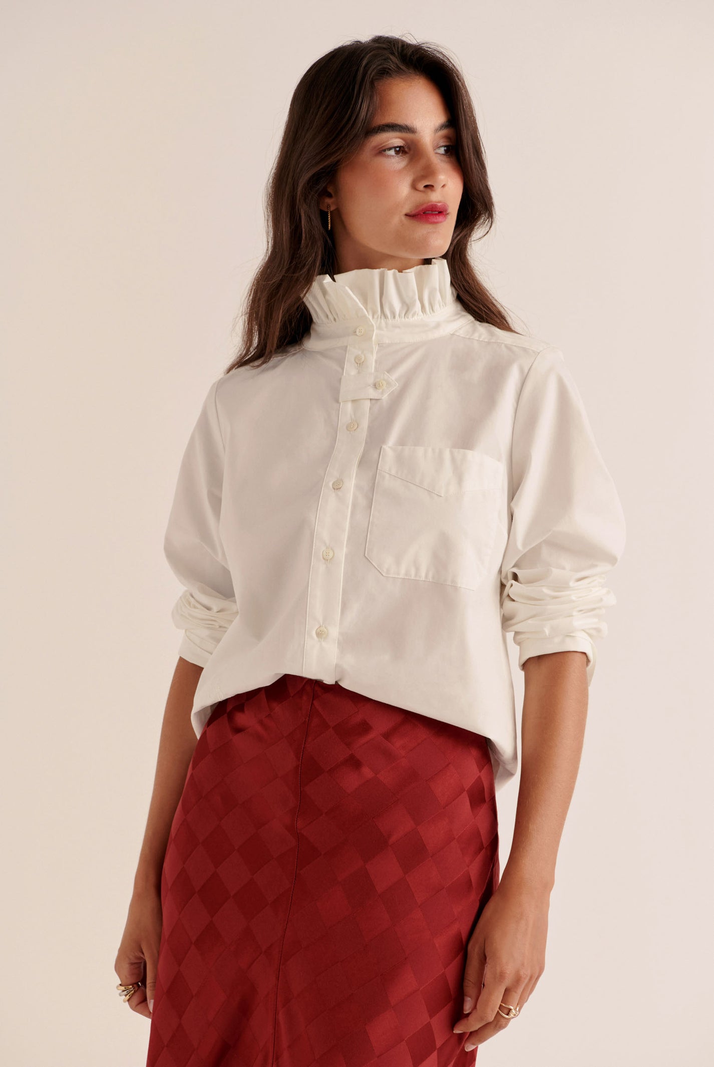 Chemise Cyrielle blanc naturel - Balzac Paris