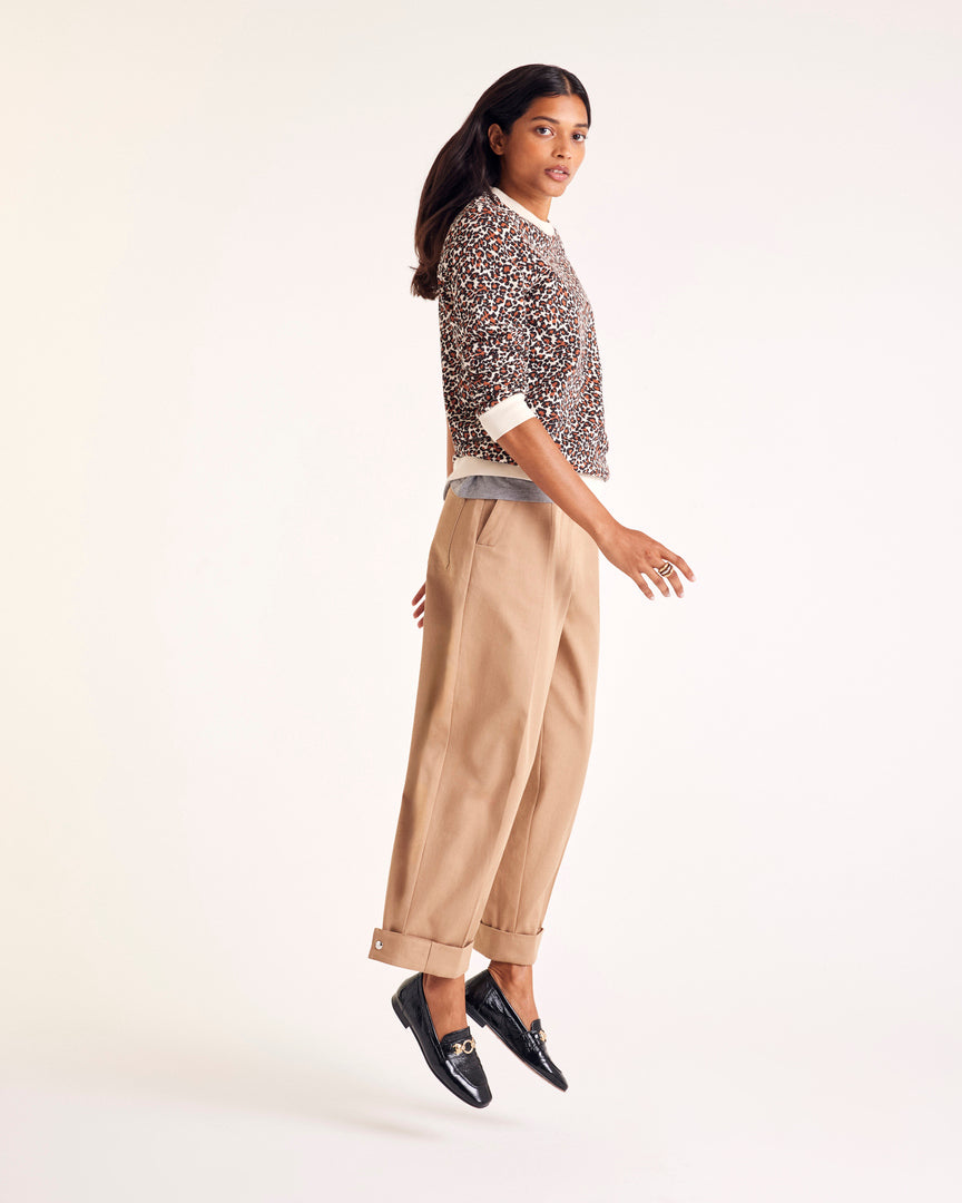 Sweatshirt Ignace leopard soft cotton woman - Balzac Paris