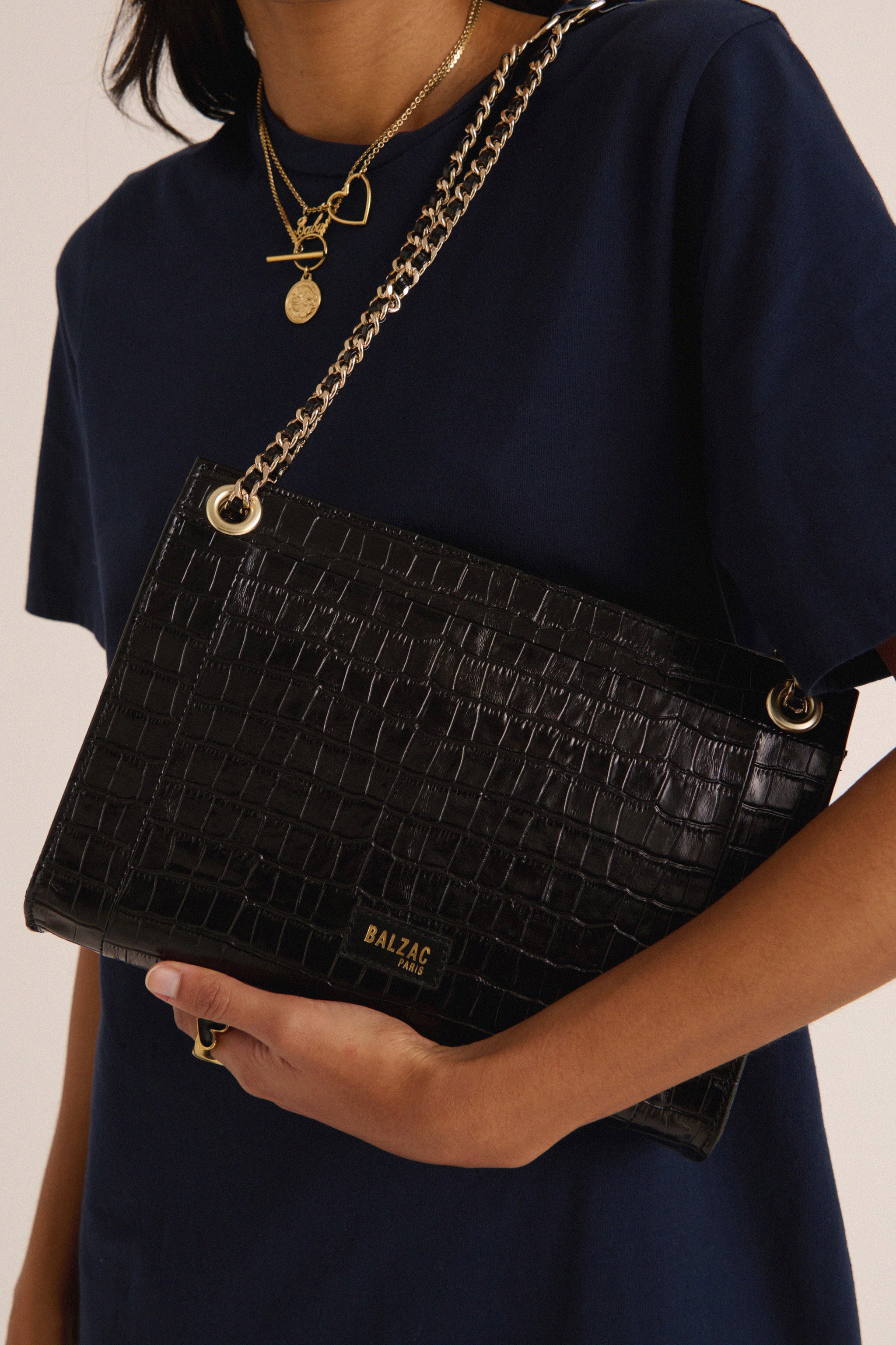 Collier Marina coeur doré - Balzac Paris