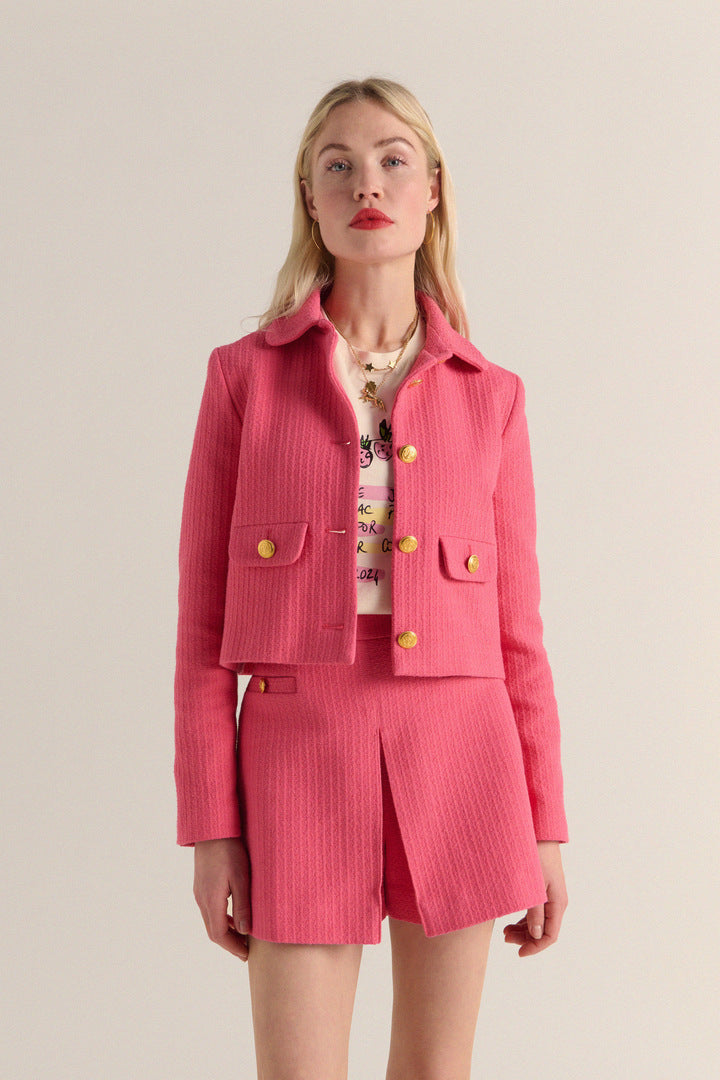 Jupe-short Mayeul rose - Balzac Paris