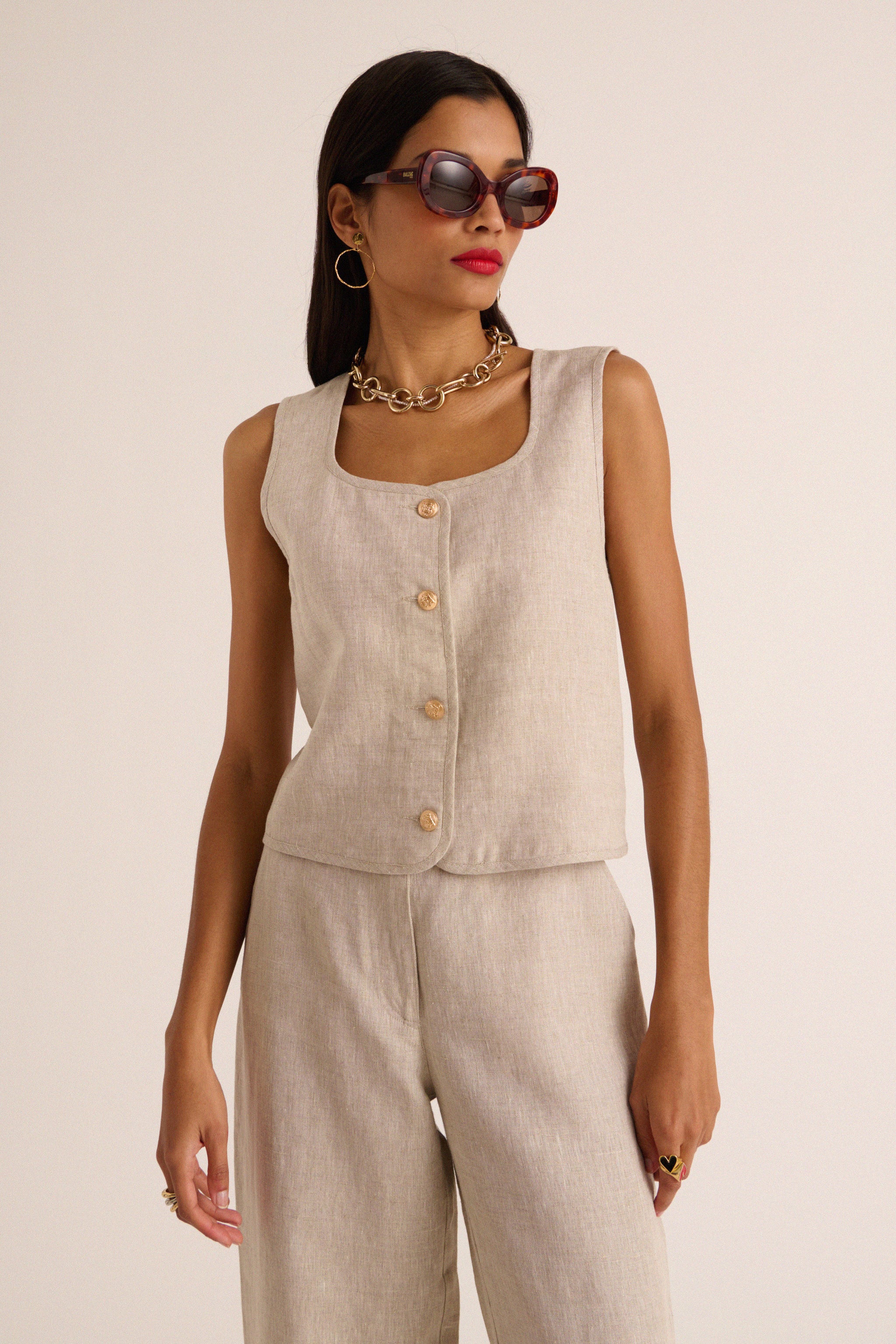 Marius sand vest - Balzac Paris