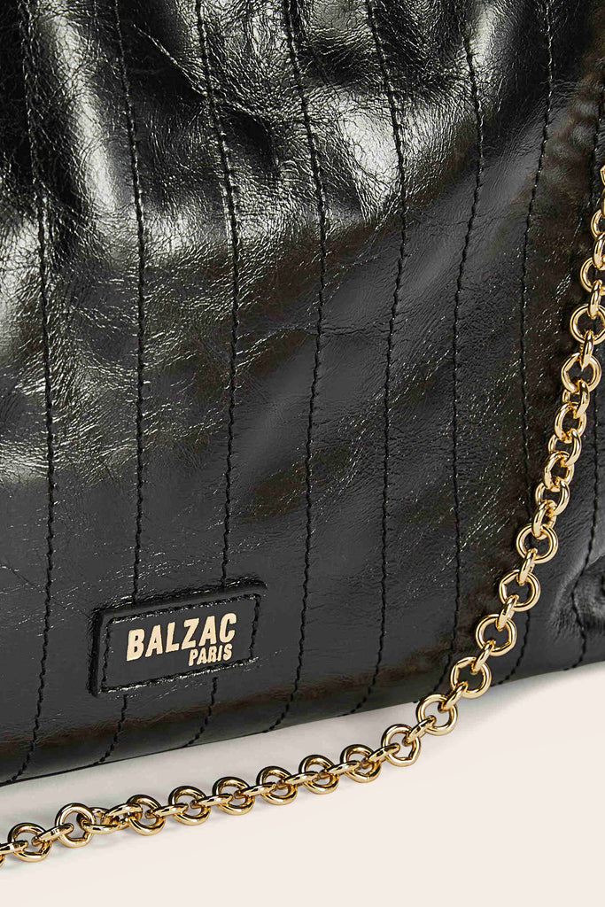 Amaïa black crumpled bag - Balzac Paris