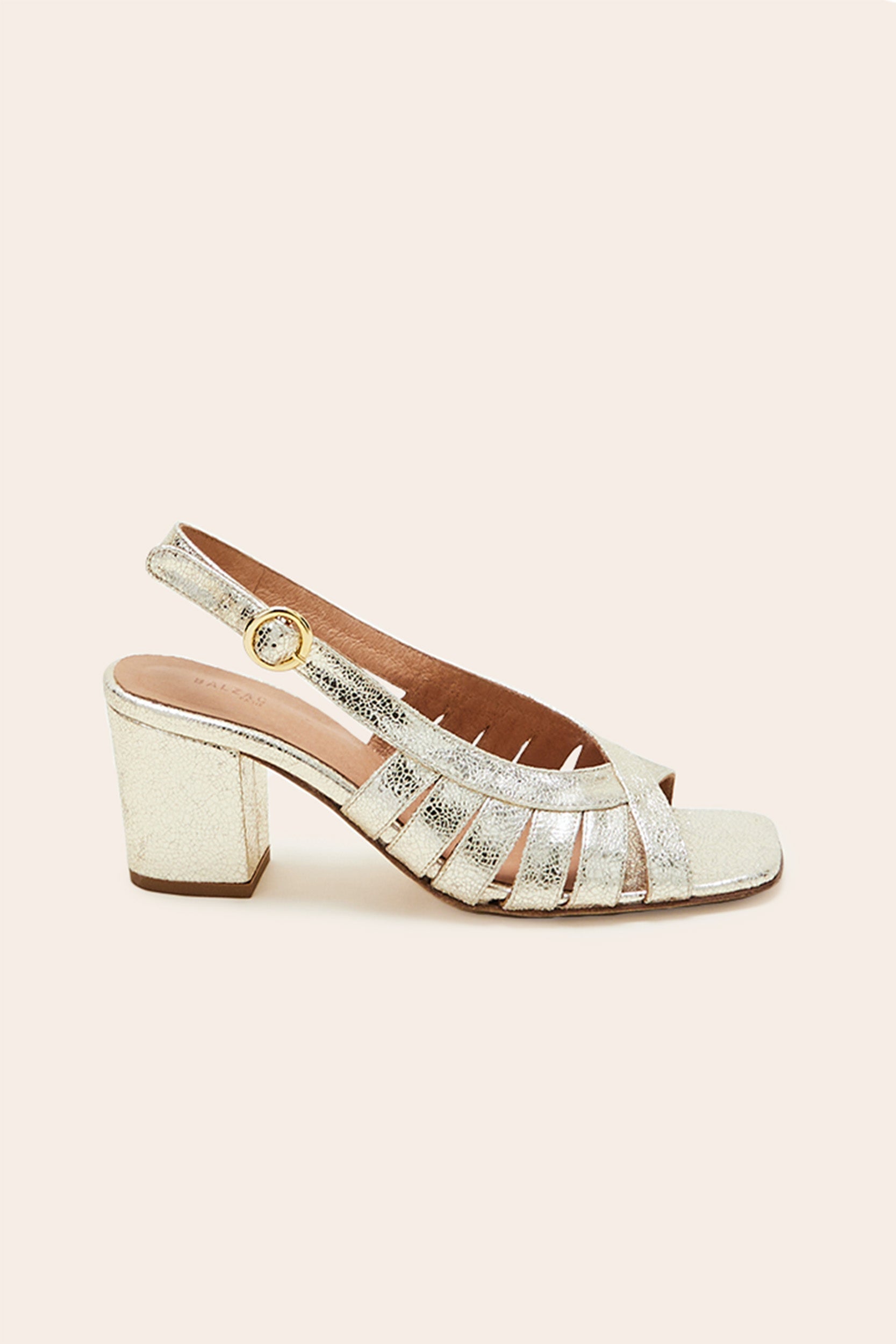 Gold Prudence sandals - Balzac Paris