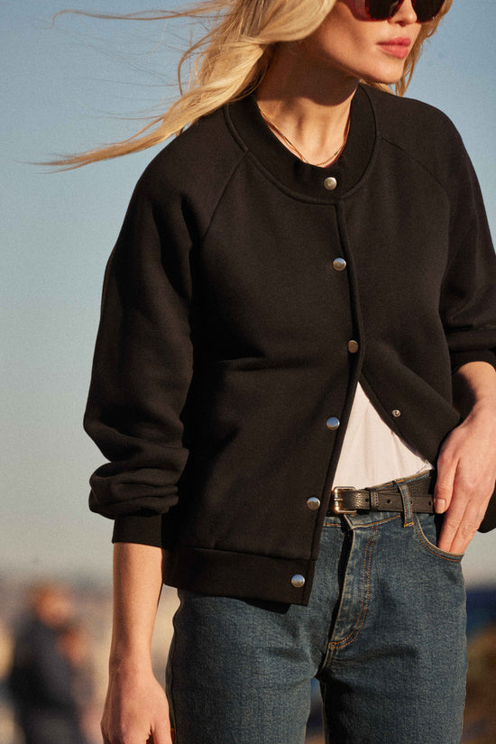 Cozy black cardigan - Balzac Paris