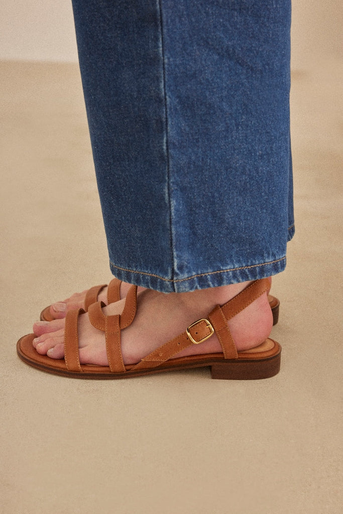 Sandales Margarita cognac - Balzac Paris