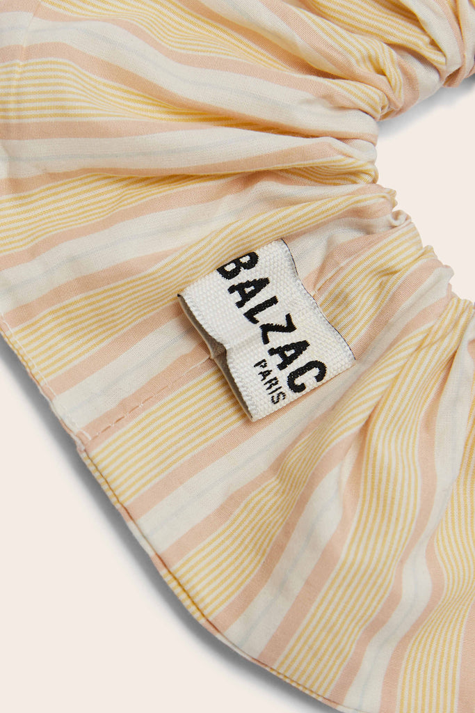 Chouchou Billy XL rayure jaune - Balzac Paris