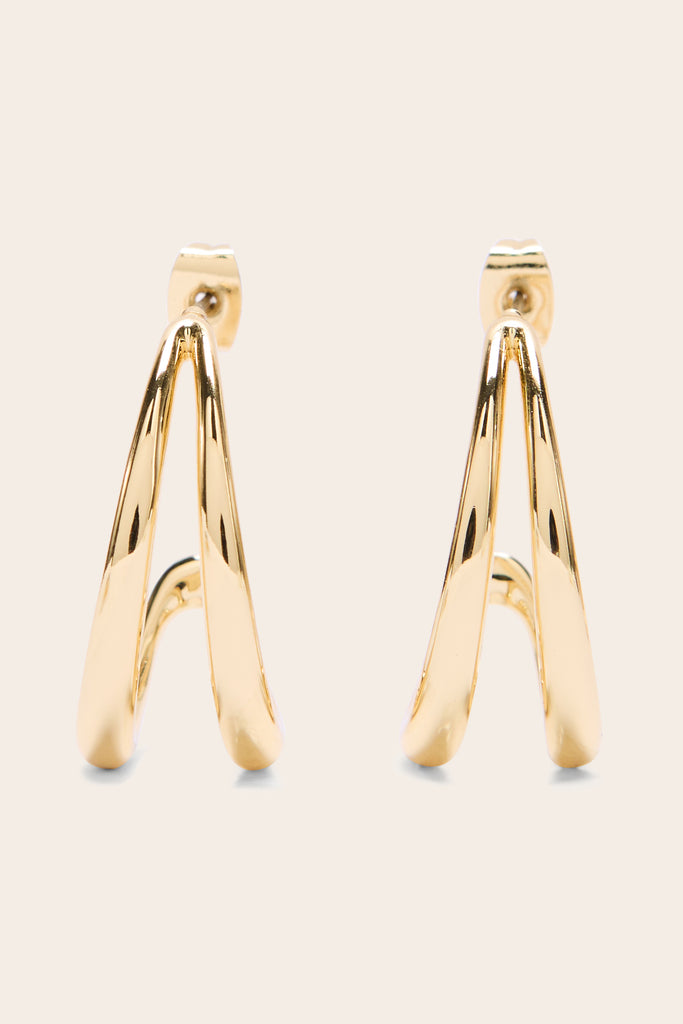 Boucles d'oreille Soline doré - Balzac Paris
