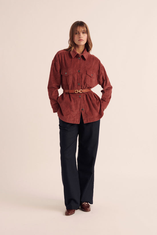 Rosewood Pumpkin Overshirt - Balzac Paris