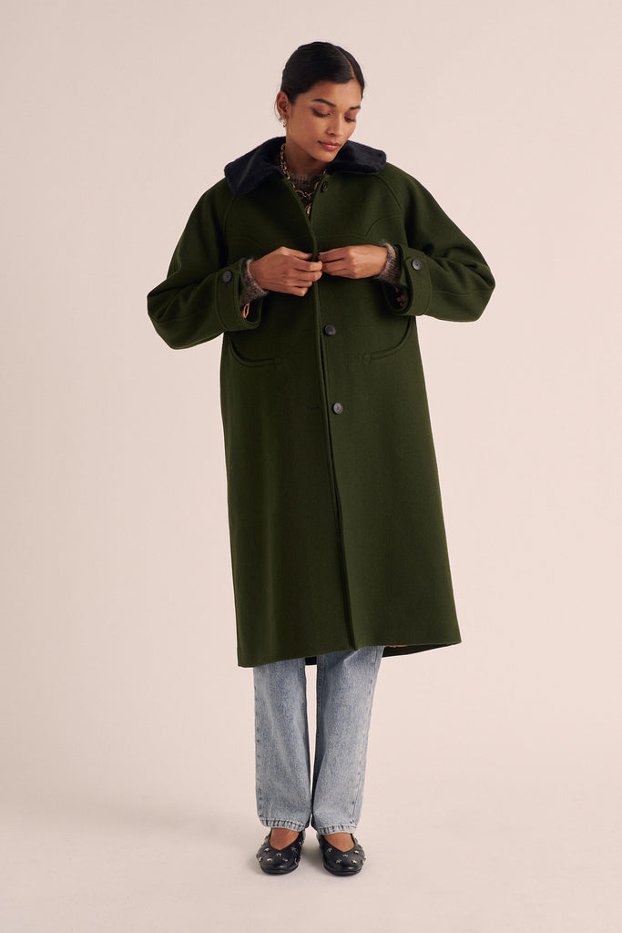 Manteau Nicole kaki - Balzac Paris