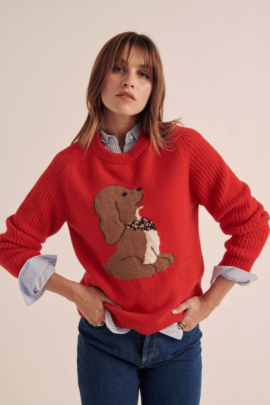 Pull Doug rouge Barbour x BP - Balzac Paris