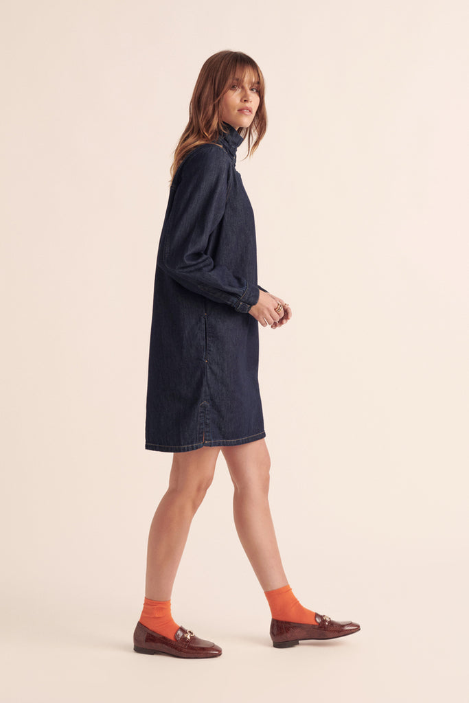 Raw blue Clélie dress - Balzac Paris