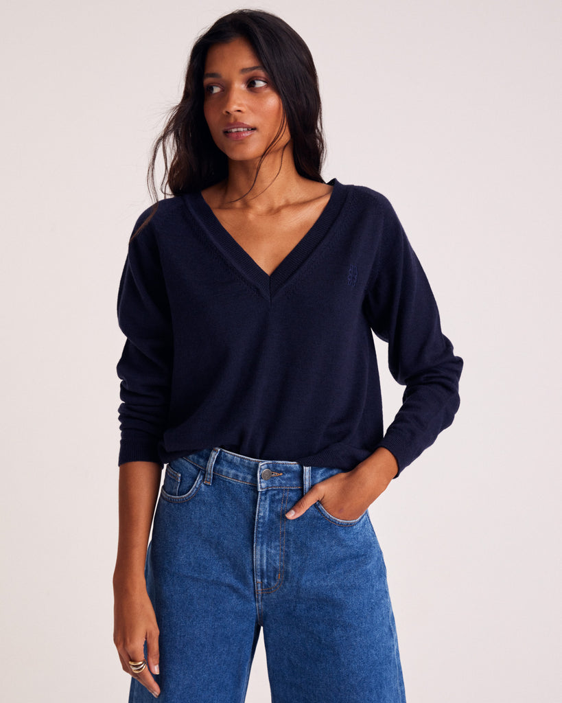 Pull Victoria bleu marine - Balzac Paris