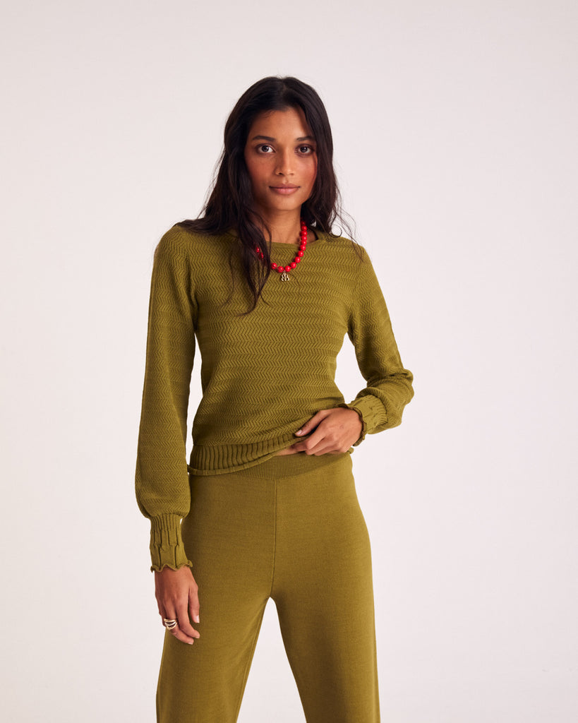 Pull Tia vert - Balzac Paris