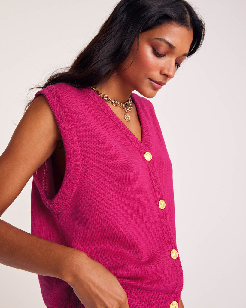 Raspberry pink Constant vest - Balzac Paris