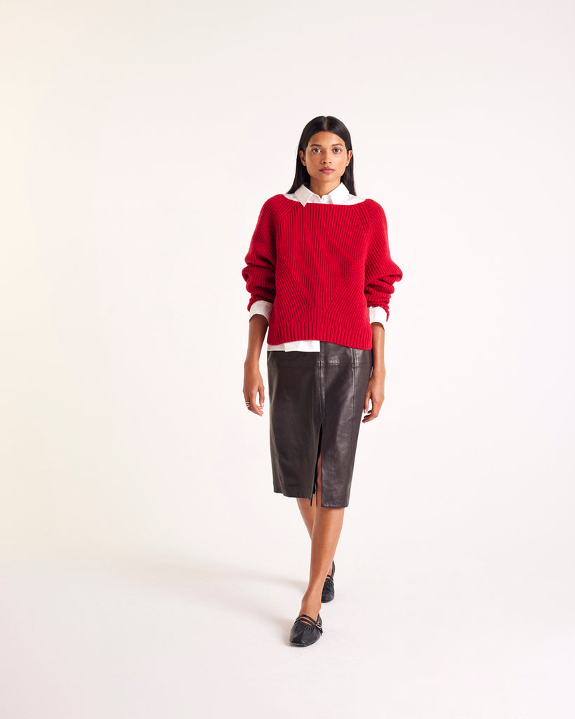 Red Edgar sweater - Balzac Paris