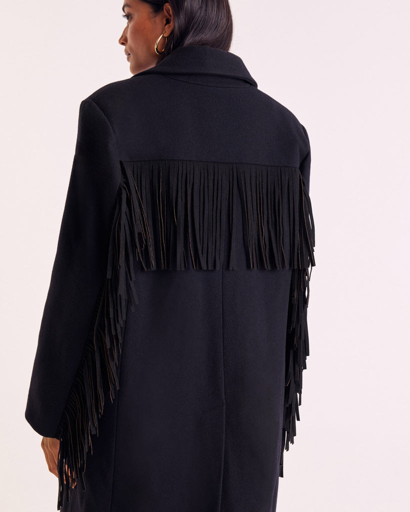 Marcella navy blue coat - Balzac Paris