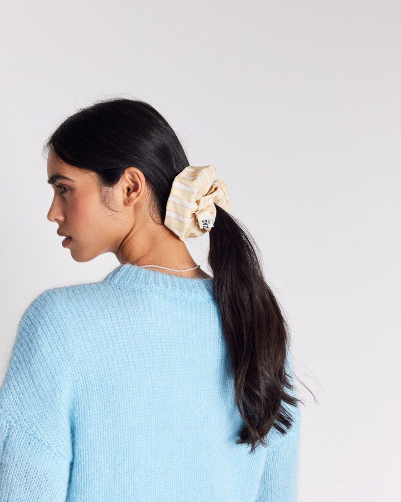 Chouchou Billy XL rayure jaune - Balzac Paris