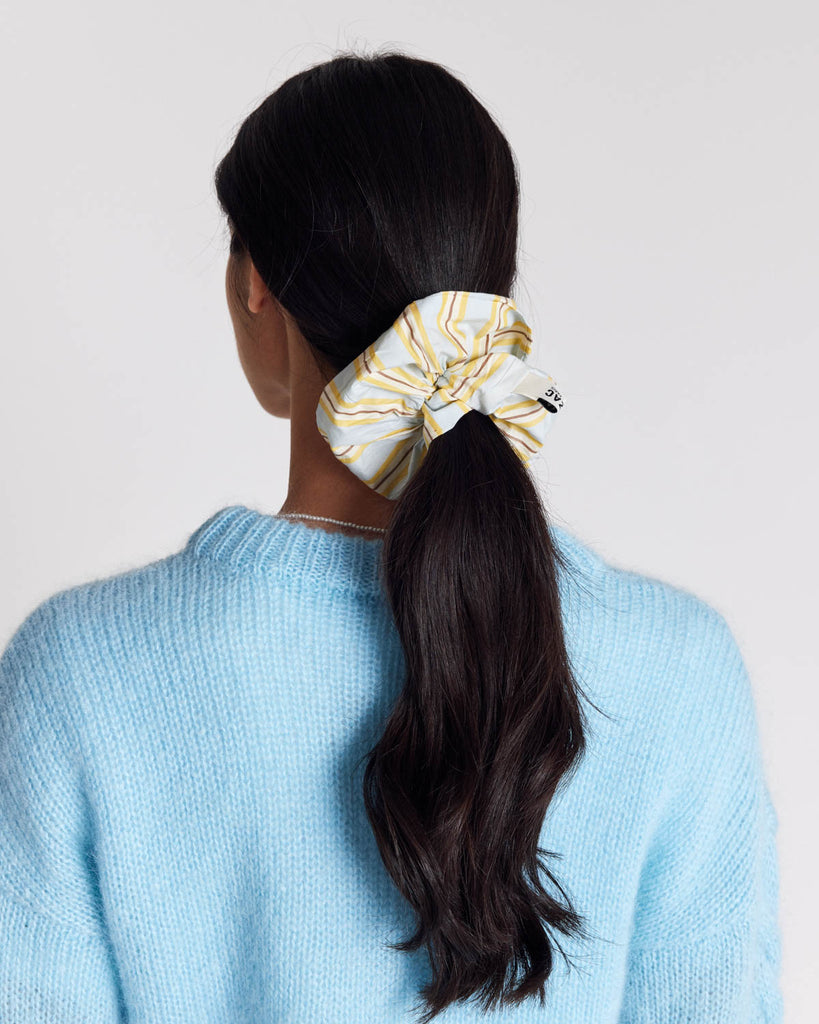 Billy scrunchie, blue and yellow stripe - Balzac Paris