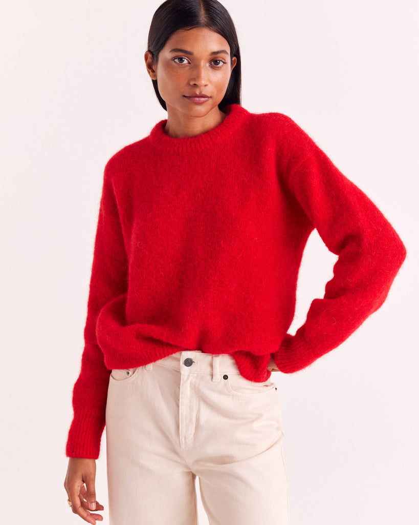 Pull Doudou rouge vif - Balzac Paris