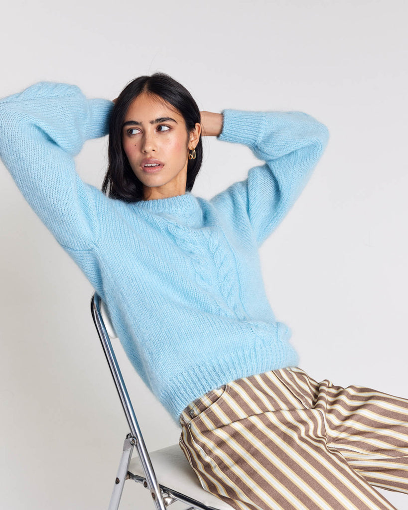 Sky blue Arthur sweater - Balzac Paris