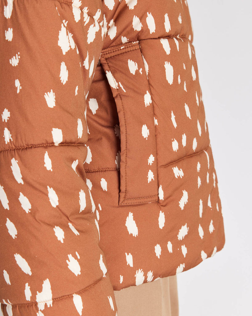 Gisele cinnamon speckled down jacket - Balzac Paris