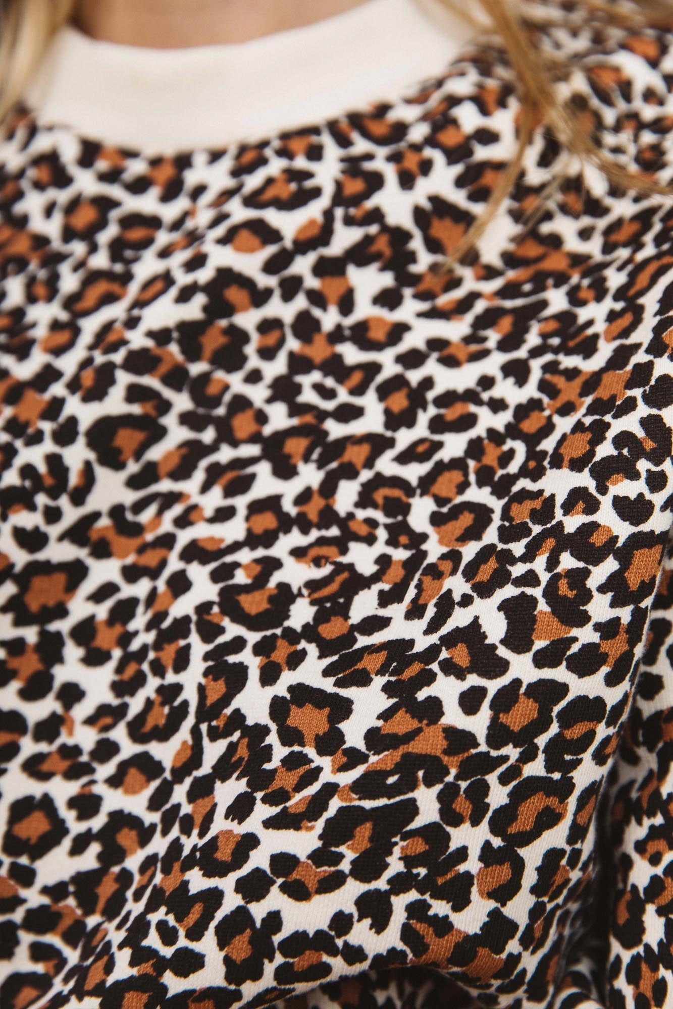 Sweatshirt Ignace leopard soft cotton woman - Balzac Paris