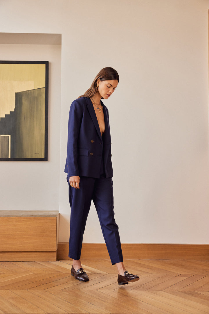 Pantalon Abramo marine - Balzac Paris