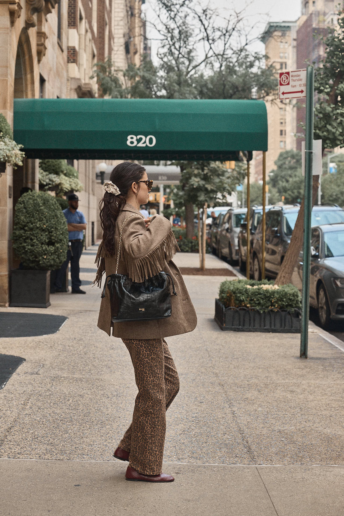 Coffee leopard Edifice overalls - Balzac Paris