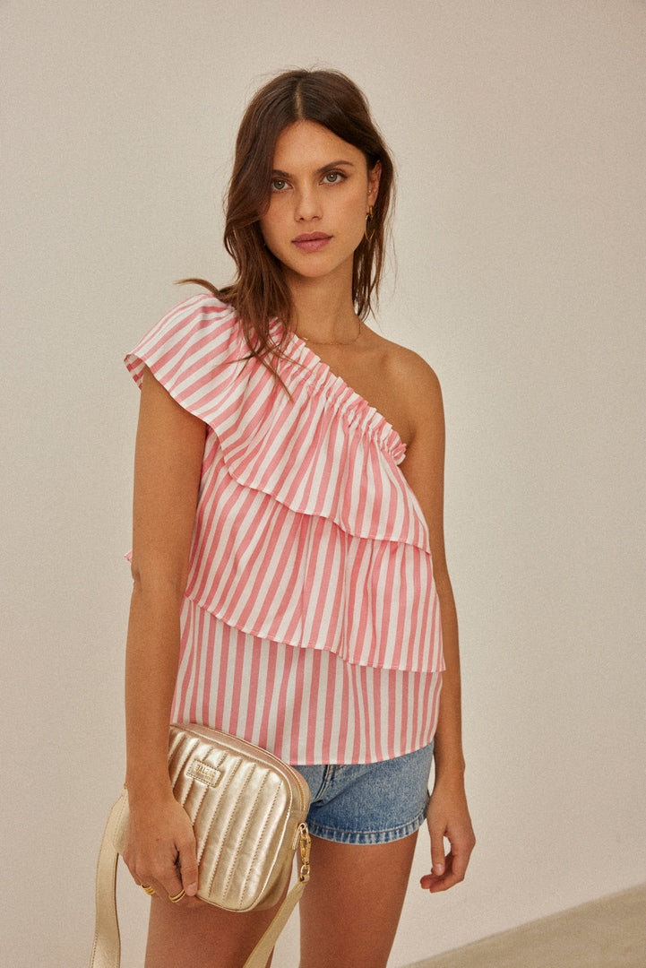 Top Muguet rayures rose - Balzac Paris