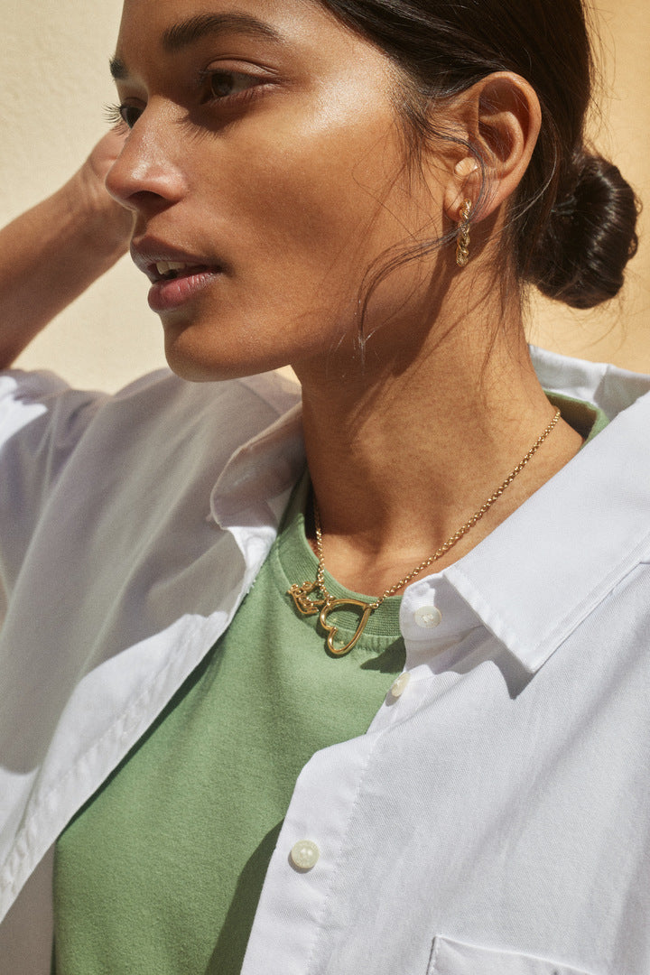 Collier Marina coeur doré - Balzac Paris