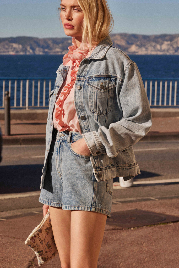 Veste Intuition bleu glacier - Balzac Paris