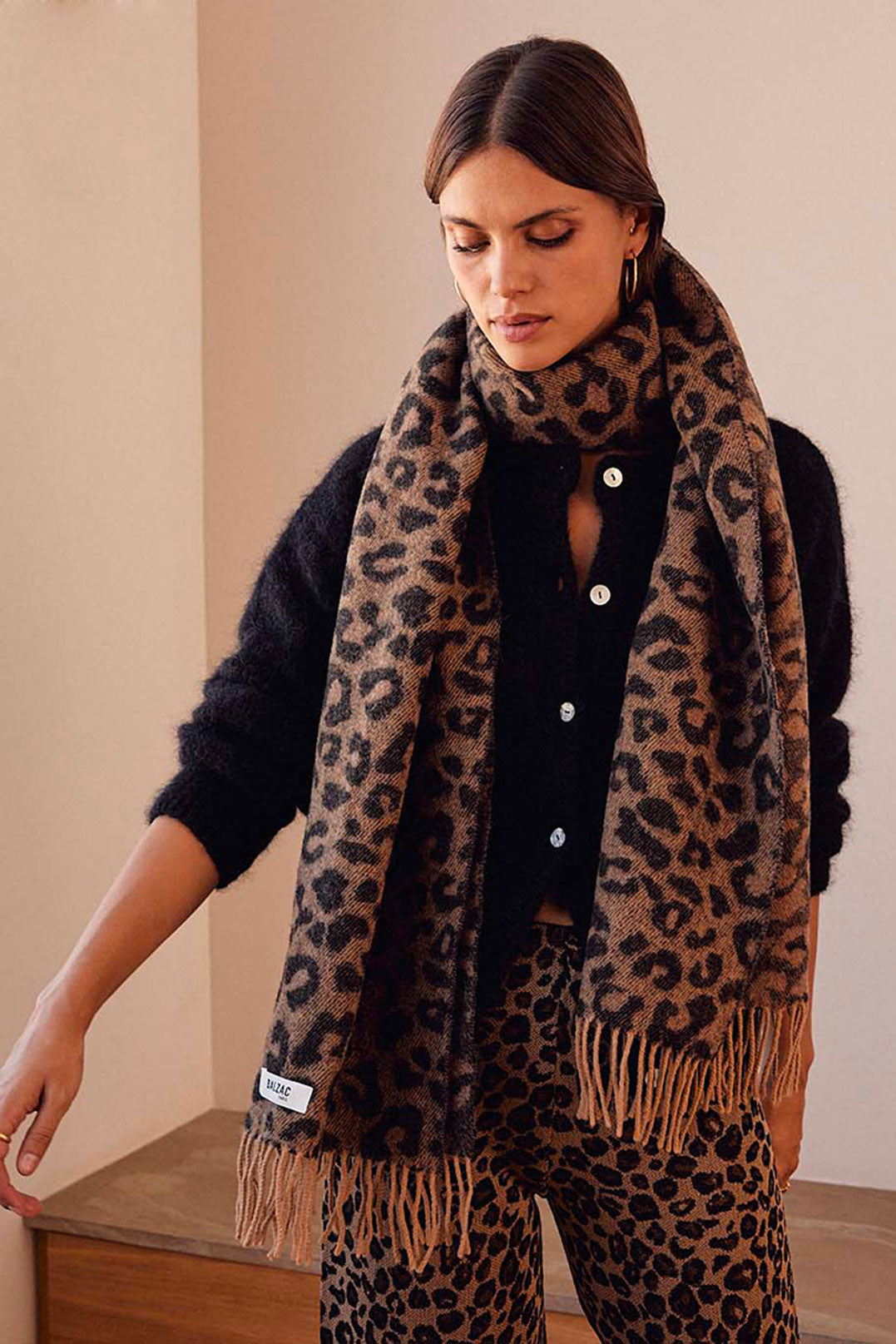 Sweatshirt Ignace leopard soft cotton woman - Balzac Paris
