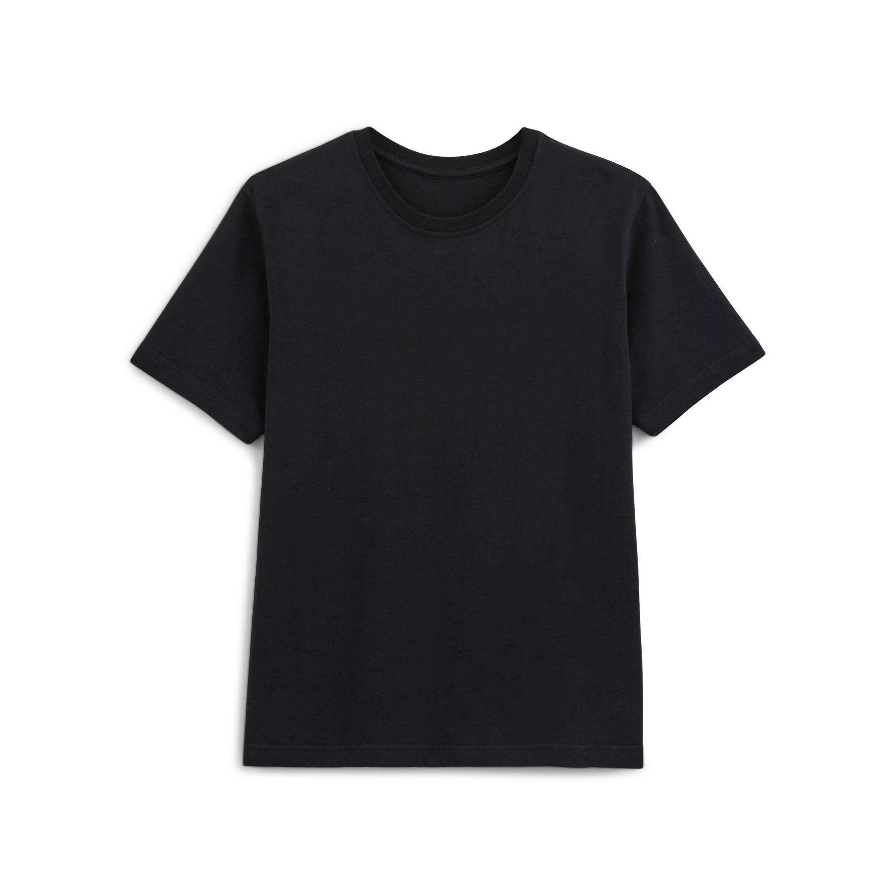 Tee-shirt uni noir simple coton bio GOTS Bree - Balzac Paris